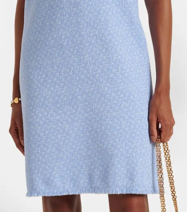 Dolce & Gabbana Dg Wool-blend Tweed Minidress