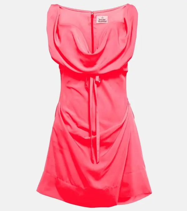 VIVIENNE WESTWOOD Draped Crepe Minidress