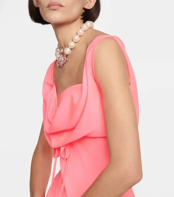 VIVIENNE WESTWOOD Draped Crepe Minidress
