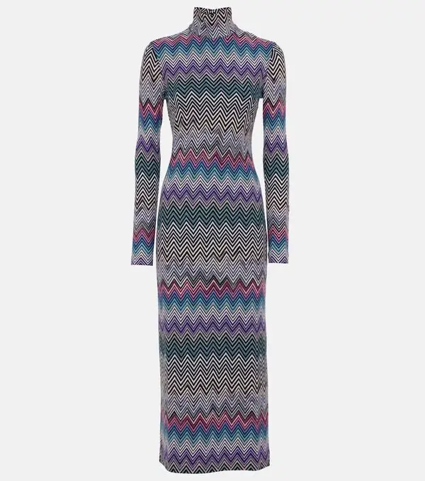Missoni Zig Zag Turtleneck Dress