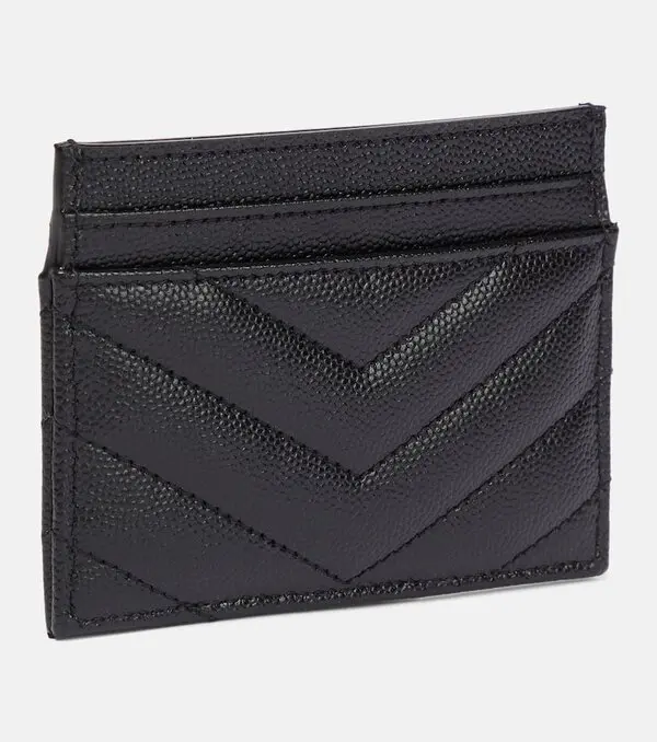 Saint Laurent Cassandre Leather Card Holder