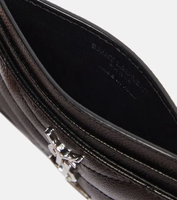 Saint Laurent Cassandre Leather Card Holder