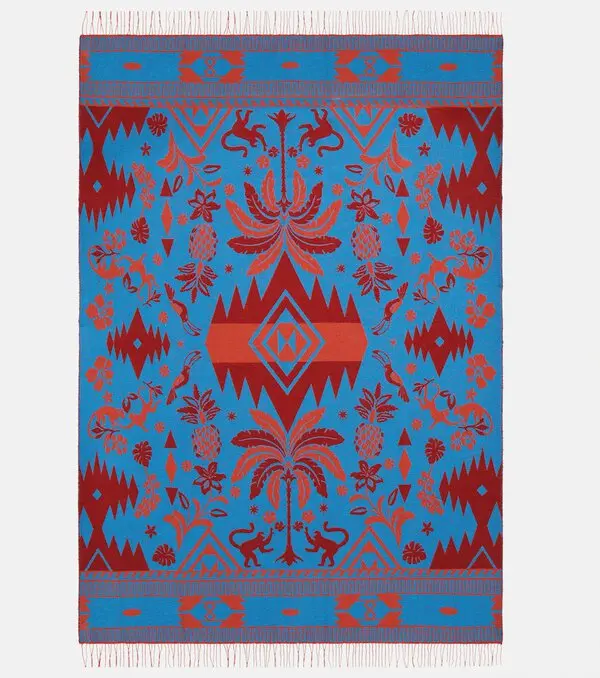 Alanui Explosion Of Nature Summer Jacquard Throw - Multicoloured