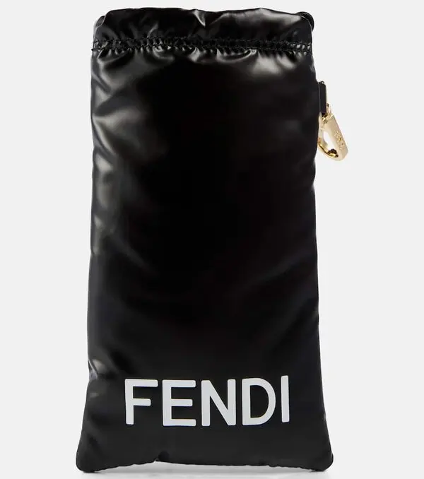 Fendi First Crystal Oval Sunglasses - Black