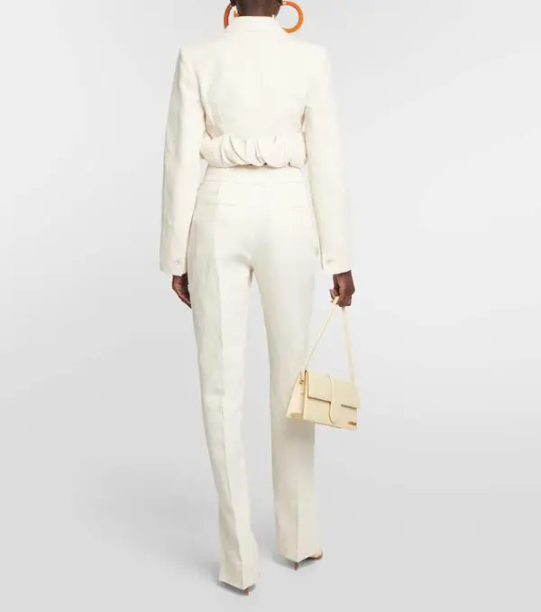Jacquemus La Croissant Linen-blend Jacket