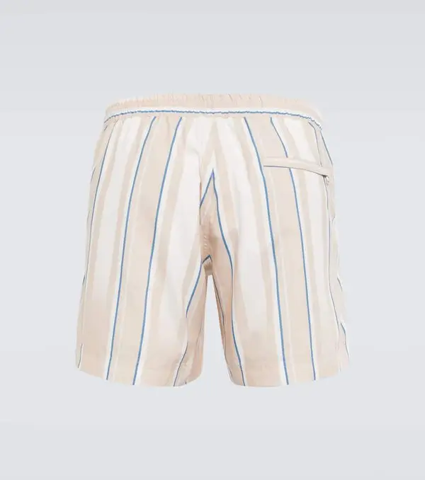 Commas Striped Swim Shorts