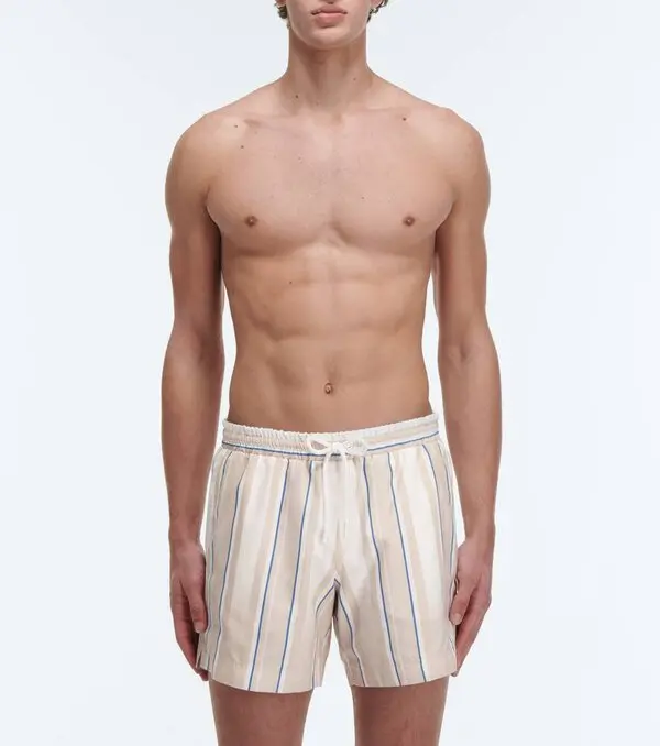 Commas Striped Swim Shorts