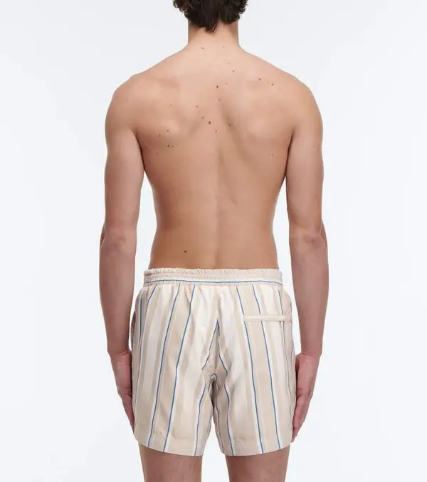 Commas Striped Swim Shorts