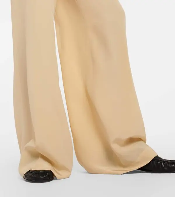 JOSEPH Hulin Wide-leg Silk Crepe Pants - Beige