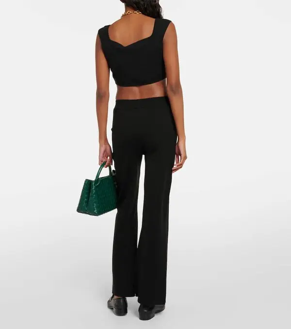 JOSEPH High-rise Flared Pants - Black