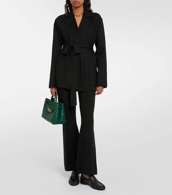 JOSEPH High-rise Flared Pants - Black