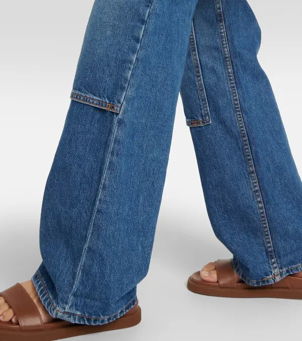 Ulla Johnson Stevie Wide-leg Denim Jumpsuit