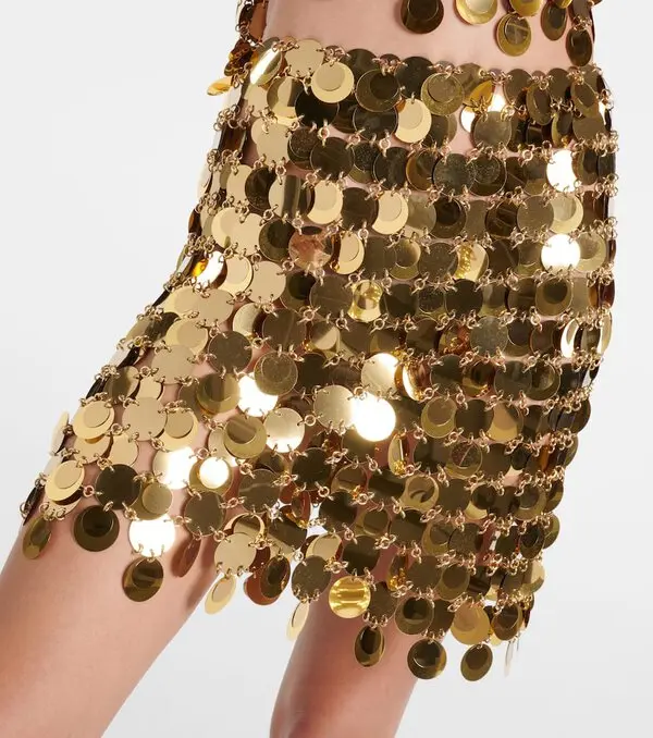 Rabanne Chainmail Mini Skirt - Metallic