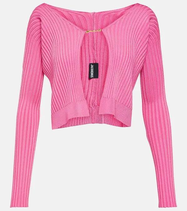 Jacquemus La Maille Pralu Longue Cardigan - Pink