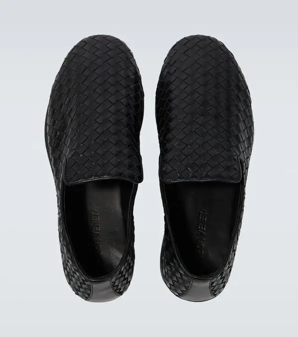 Bottega Veneta Intrecciato Leather Loafers