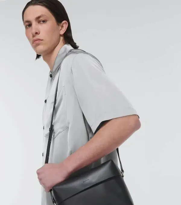 JIL SANDER Shirt 36 Satin Bowling Shirt