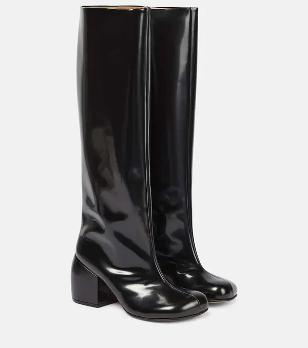 Dries Van Noten Leather Knee-high Boots