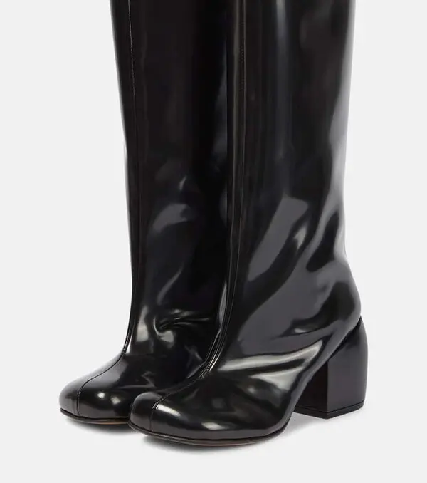 Dries Van Noten Leather Knee-high Boots