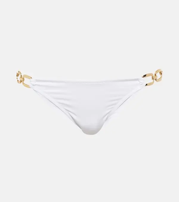 Melissa Odabash Denver Embellished Bikini Bottoms - White