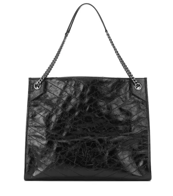 Saint Laurent Niki Large Leather Tote - Black