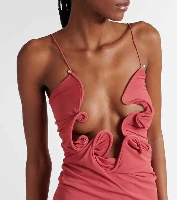 Christopher Esber Molded Venus Cutout Maxi Dress - Red
