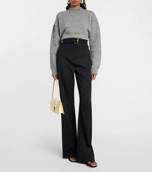 Jacquemus La Maille Alpaca-blend Sweater - Grey