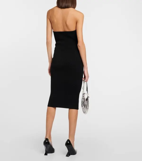 Coperni Knit Bustier Midi Dress