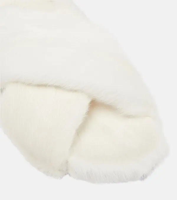 JIL SANDER Shearling Sandals