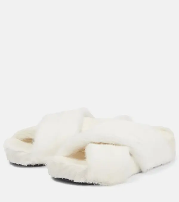JIL SANDER Shearling Sandals