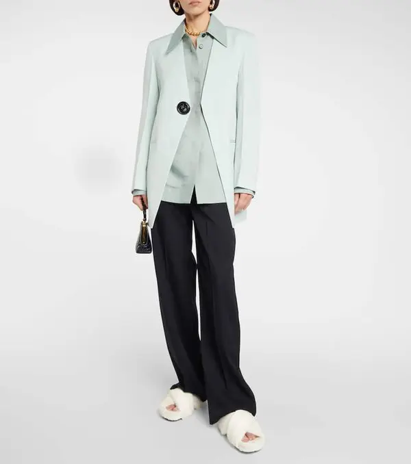 JIL SANDER Shearling Sandals