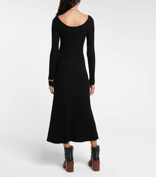 Dorothee Schumacher Smooth Silhouettes Wool-blend Midi Dress