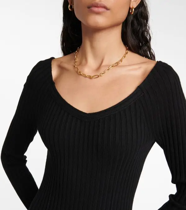 Dorothee Schumacher Smooth Silhouettes Wool-blend Midi Dress
