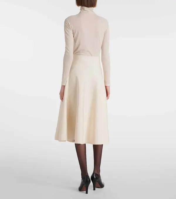 THE ROW Harley Knitted Midi Skirt