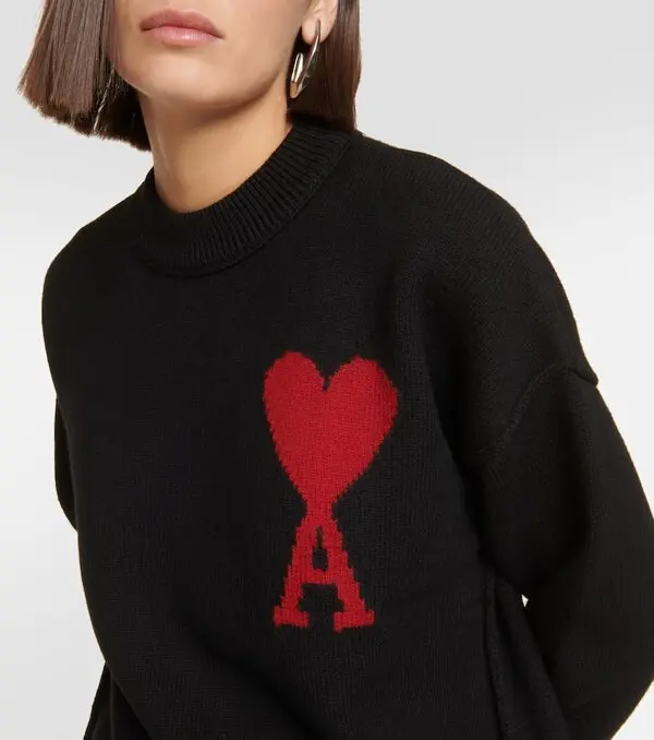 AMI Paris De Cour Virgin Wool Sweater