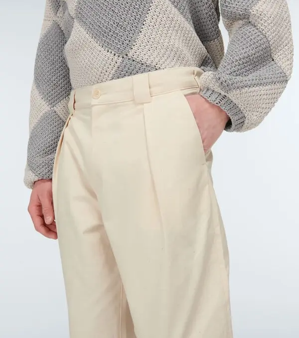 ADISH Embroidered Straight Cotton Pants