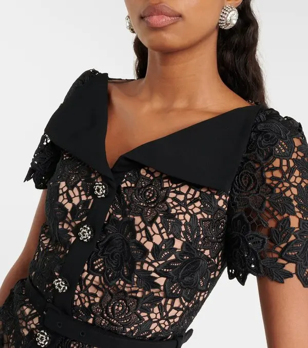 SELF-PORTRAIT Lace Minidress