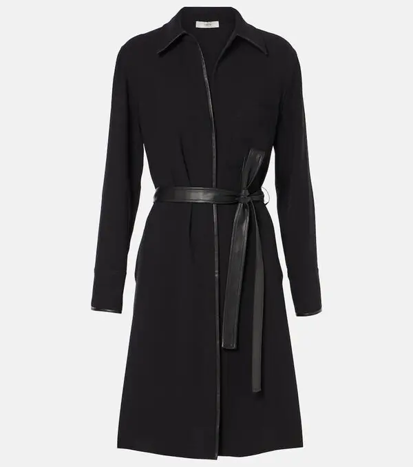 Vince Belted Midi Shirt Dress