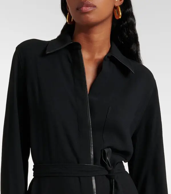 Vince Belted Midi Shirt Dress