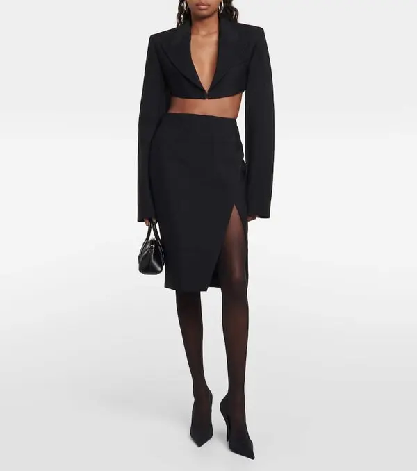 MUGLER High-rise Pencil Skirt