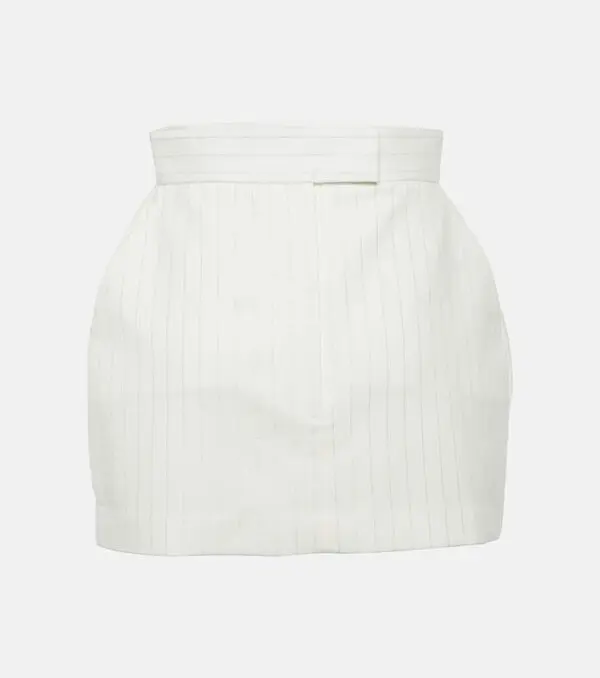 Alex Perry High-rise Pinstripe Mini Skirt