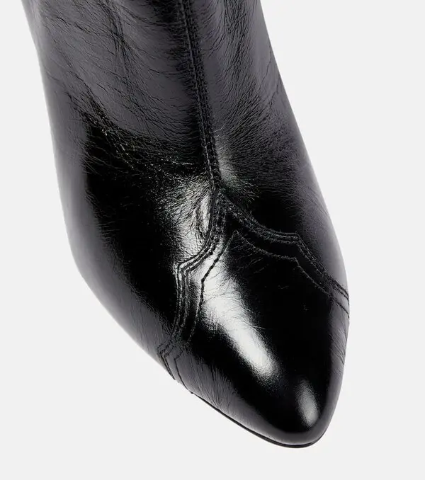 Isabel Marant Étoile Dytho Crinkled Leather Ankle Boots
