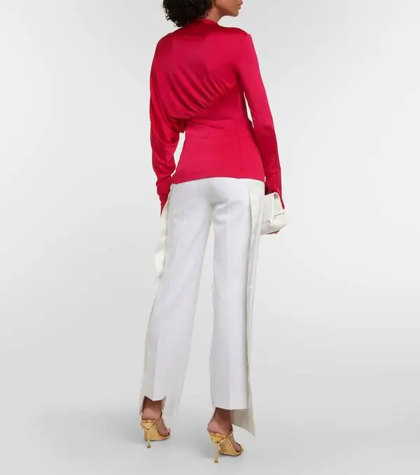 Victoria Beckham Gathered Jersey Top
