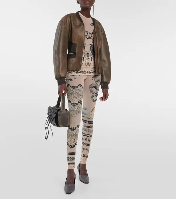 JEAN PAUL GAULTIER X Knwls Printed Mesh Top