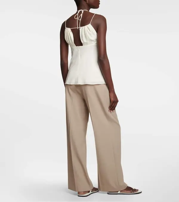 TOTEME Gathered Silk Top