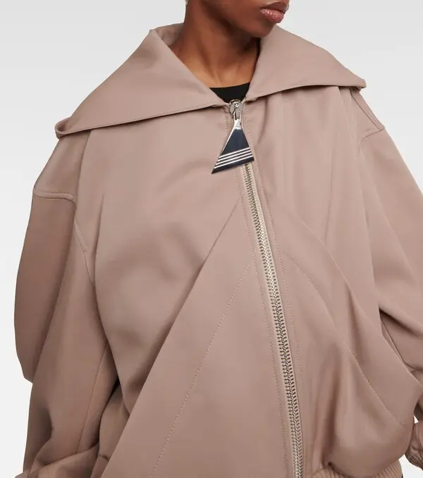 Attico Bomber Wool Gabardine Jacket