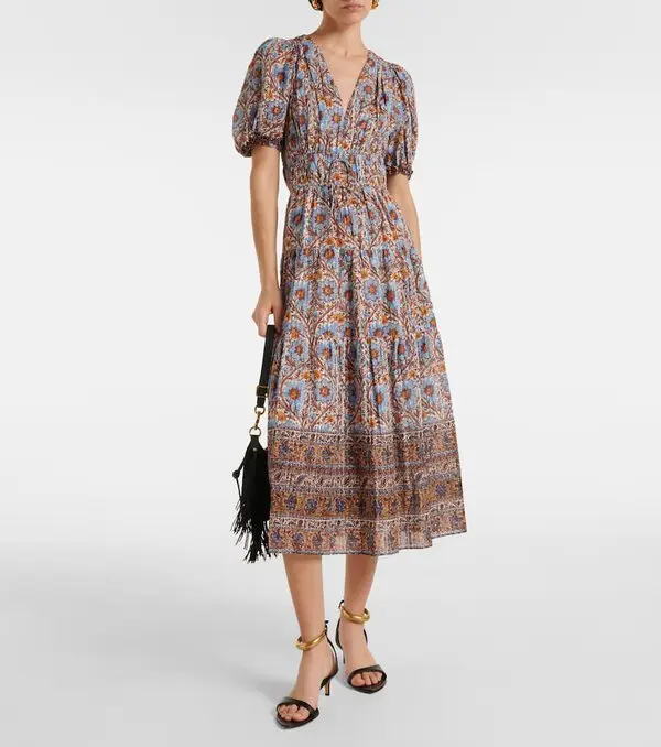 Ulla Johnson Ilana Printed Midi Dress