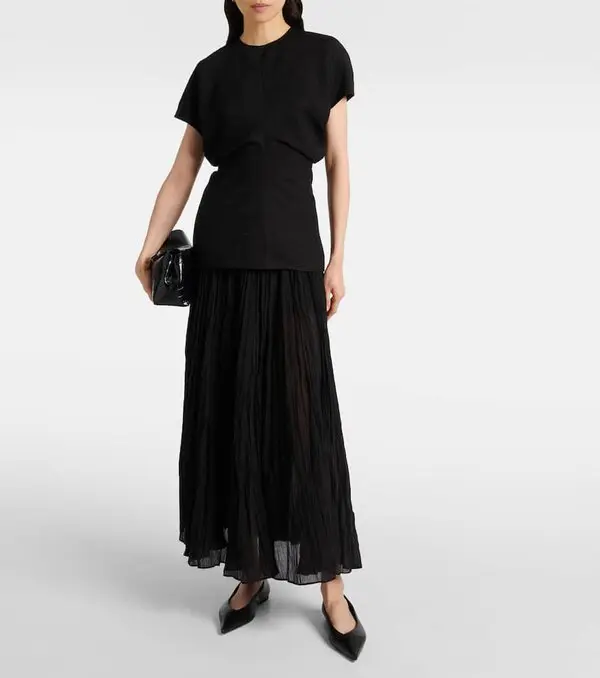 TOTEME Gathered Pleated Top