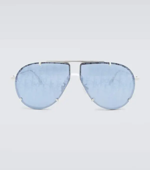 Dior Diorblacksuit A2u Aviator Sunglasses - Silver