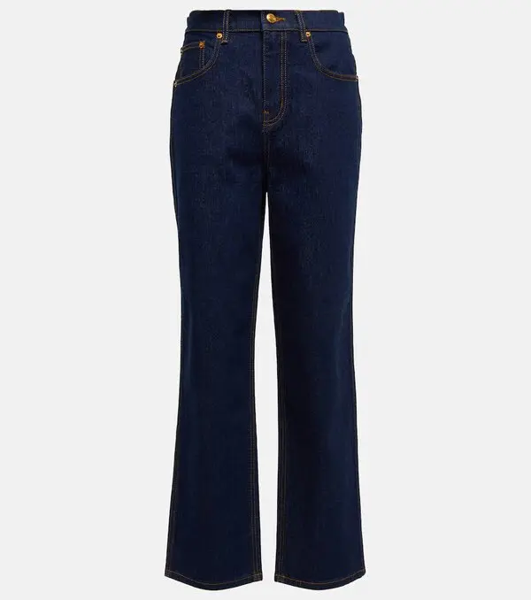 Tory Burch High-rise Straight-leg Jeans