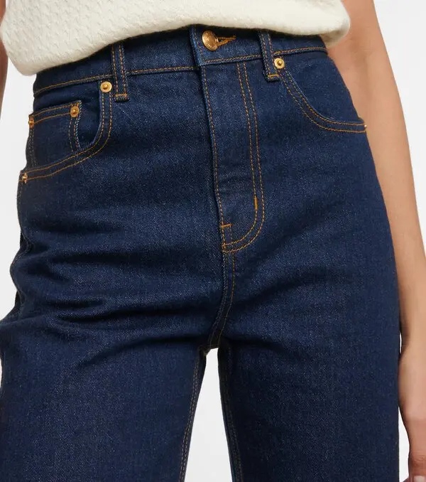 Tory Burch High-rise Straight-leg Jeans